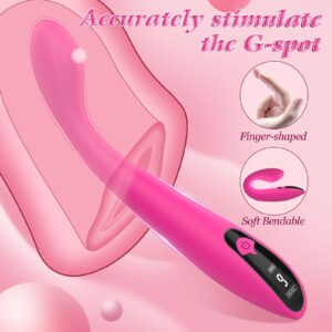 Sex Toys G Spot Vibrator - Adult Toys Vibrators Clitoral Stimulator Anal Toy Dildo Finger with 9 Vibrations for Women Couples Sex Toys with LCD Display, Waterproof Wand Massager Adult Sex Toys & Games