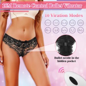 Sex Toys Remote Control Vibrator Bullet Panties - AIVSMY Mini Vibrators Wearable Panty Vibe with 10 Vibrating Modes and Adjustable Sizes- Secret Adult Toy Clitoral Stimulator for Women Couples & Games