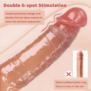 Vibrating Penis Sleeve Extender with Remote Control - 10 Modes, Cock Ring, for Men & Couples