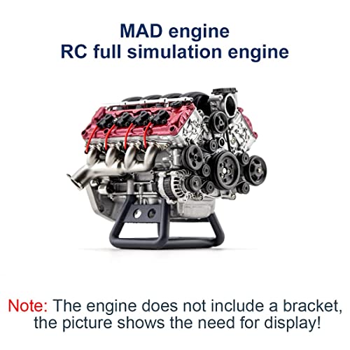 ENGINEDIY MAD RC Simulation Dynamic V8 Engine Model Kit That Works for Kids and Adults, DIY Assembly Educational Science Engine Set for RC Model Car