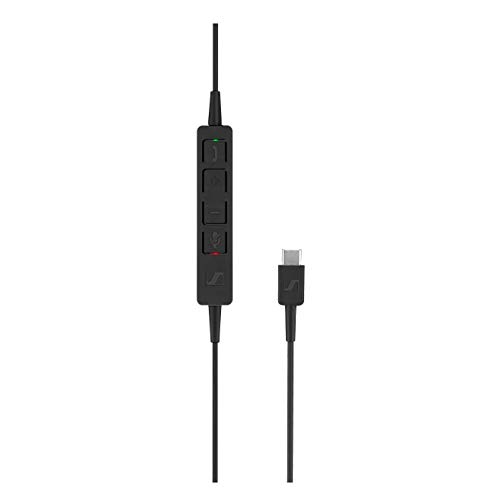 Sennheiser SC 135 USB-C (508355) - Single-Sided (Monaural) Headset for Business Professionals | with HD Stereo Sound, Noise-Canceling Microphone, & USB-C Connector (Black)