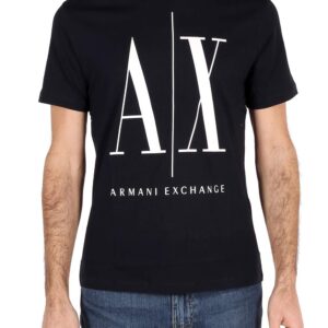 A|X ARMANI EXCHANGE mens Icon Graphic T-shirt T Shirt, Navy, Large US