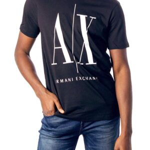 A|X ARMANI EXCHANGE mens Icon Graphic T-shirt T Shirt, Navy, Large US