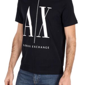 A|X ARMANI EXCHANGE mens Icon Graphic T-shirt T Shirt, Navy, Large US