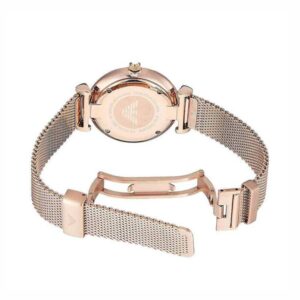 Emporio Armani Women's Rose Gold-Tone Stainless Steel Watch (Model: AR1956)