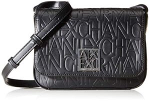 a|x armani exchange womens liz - small strap shoulder bag, neroblack, one size us