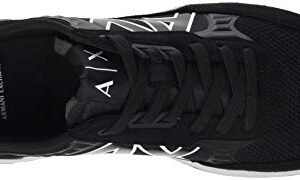 A|X ARMANI EXCHANGE AX Men's Colorblock Fashion Sneakers, Black, 8