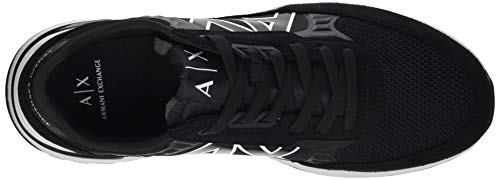 A|X ARMANI EXCHANGE AX Men's Colorblock Fashion Sneakers, Black, 8