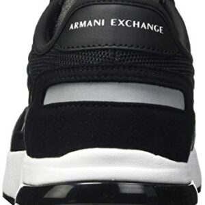 A|X ARMANI EXCHANGE AX Men's Colorblock Fashion Sneakers, Black, 8