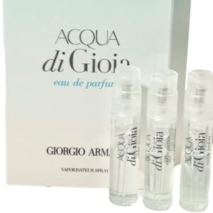 GIORGIO ARMANI Acqua Di Gioia Sample Perfume Women EDP Eau De Parfum Spray 1.2 ml / 0.04 oz - set of 3