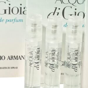 GIORGIO ARMANI Acqua Di Gioia Sample Perfume Women EDP Eau De Parfum Spray 1.2 ml / 0.04 oz - set of 3