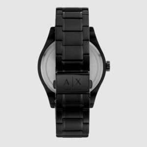 A｜X ARMANI EXCHANGE Men's Black Stainless Steel Watch & Bracelet Gift Set (Model: AX7102)