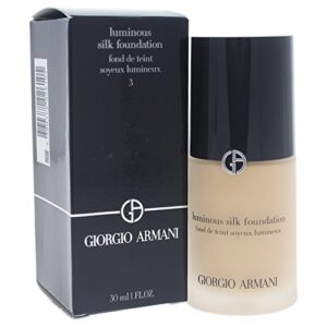 giorgio armani luminous silk foundation, no. 3 light/warm, 1 ounce