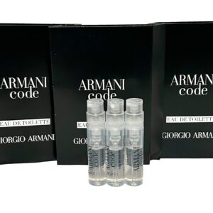 GIORGIO ARMANI Men ARMANI CODE EDT Sample Spray Perfume 1.2ml /.04 oz - 3 PCS set