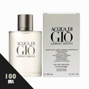 Acqua Di Gio Cologne for Men 3.4 oz.EDT TESTER Spray - Gift Set Pack With Lavender Soy Candle, Car Air Fresheners, and Empty Travel Perfume Atomizer