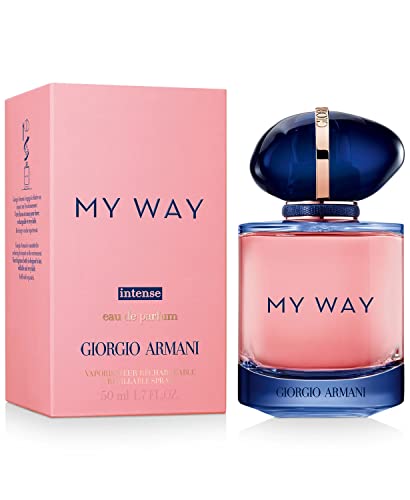 Giorgio Armani My Way Intense for Women Eau de Parfum Spray Rechargeable Refillable, 1.7 Ounce