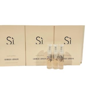 GIORGIO ARMANI Si EDP Sample Perfume Women Spray 1.2 ml / 0.04 oz - set of 3