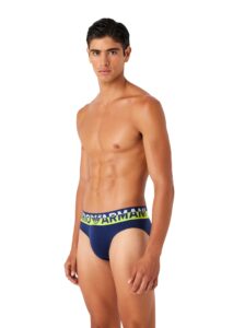 emporio armani men's megalogo brief, ink