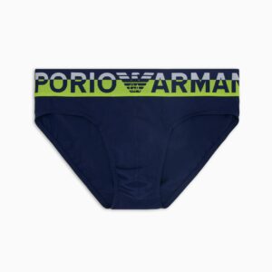 Emporio Armani Men's Megalogo Brief, Ink