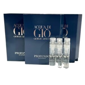 GIORGIO ARMANI Acqua Di GIO Profondo Sample Spray Perfume 1.2ml / 0.04 oz - 3 PCS set