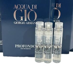 GIORGIO ARMANI Acqua Di GIO Profondo Sample Spray Perfume 1.2ml / 0.04 oz - 3 PCS set