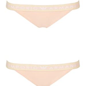 Emporio Armani Women's Icon Logoband Thongs, Apricot, Small