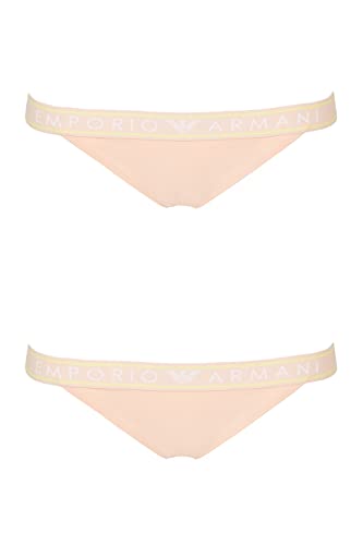 Emporio Armani Women's Icon Logoband Thongs, Apricot, Small