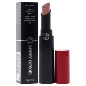 Giorgio Armani Lip Power Longwear Vivid Color Lipstick - 102 Romanza Lipstick Women 0.11 oz