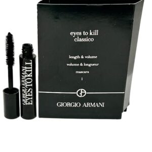 Giorgio Armani Mascara Eyes To Kill Classico Length & Volume - MINI TRAVEL SIZE - SMALL 2 ML 0.06 FL OZ