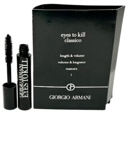 giorgio armani mascara eyes to kill classico length & volume - mini travel size - small 2 ml 0.06 fl oz