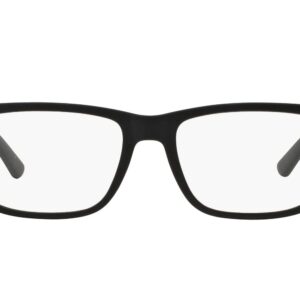 A|X ARMANI EXCHANGE Men's AX3016 Square Prescription Eyewear Frames, Black/Demo Lens, 53 mm