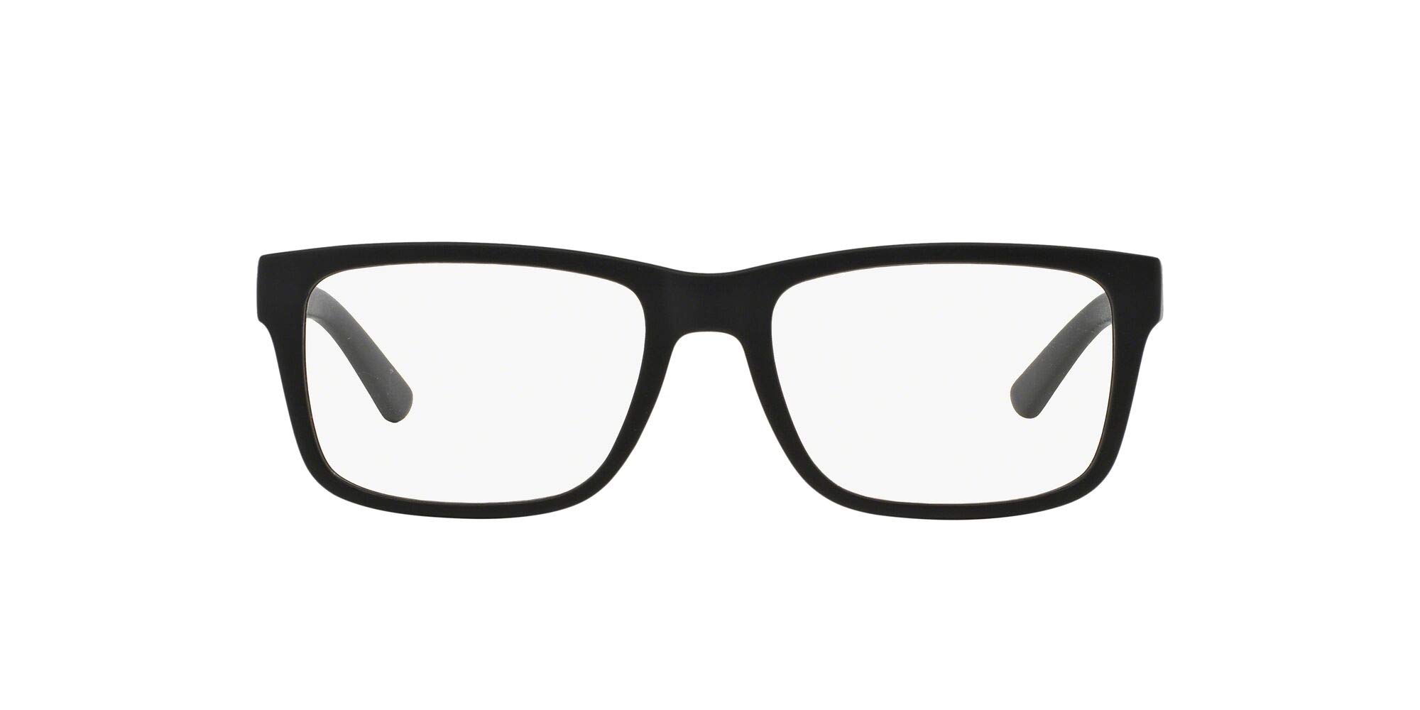 A|X ARMANI EXCHANGE Men's AX3016 Square Prescription Eyewear Frames, Black/Demo Lens, 53 mm