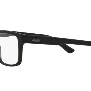 A|X ARMANI EXCHANGE Men's AX3016 Square Prescription Eyewear Frames, Black/Demo Lens, 53 mm