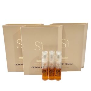 GIORGIO ARMANI Si INTENSE Sample Perfume Women Spray 1.2 ml / 0.04 oz - set of 3