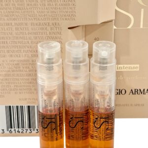 GIORGIO ARMANI Si INTENSE Sample Perfume Women Spray 1.2 ml / 0.04 oz - set of 3