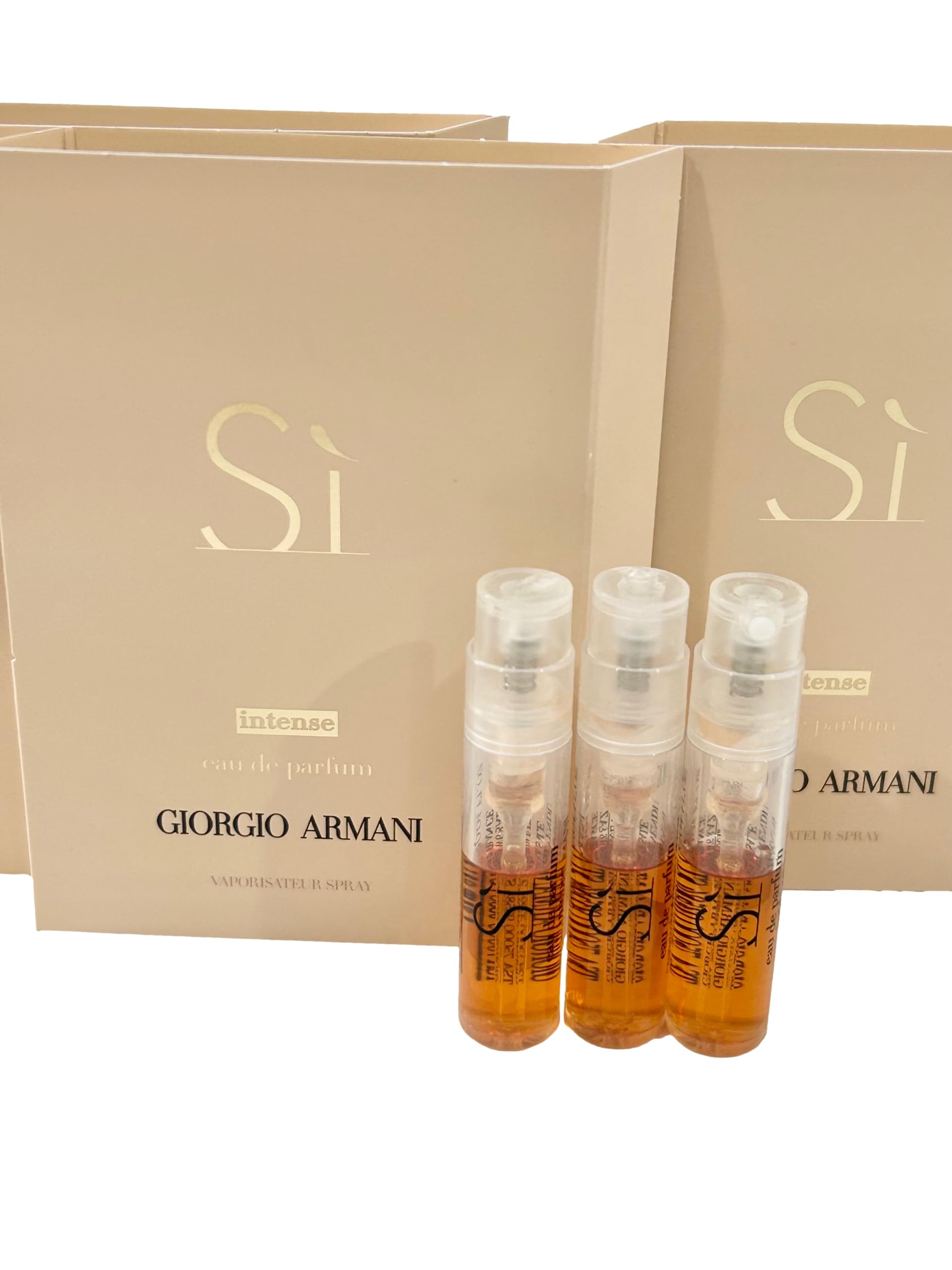 GIORGIO ARMANI Si INTENSE Sample Perfume Women Spray 1.2 ml / 0.04 oz - set of 3