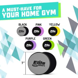 Elite Sportz Exercise Sliders are Double Sided and Work Smoothly on Any Surface. Wide Variety of Low Impact Exercise’s You Can Do. Full Body Workout, Compact for Travel or Home - Pink