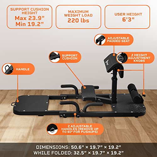 Lifepro GluteBlast Hip Thrust Machine - Premium Squat & Glute Machine Workout Equipment for at Home Gym with Resistance Bands - Multipurpose Glute Bench Targets Glutes, Hips & Thighs