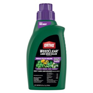 ortho weedclear lawn weed killer concentrate2, kills dollarweed, dandelion, and clover, 32 fl. oz.