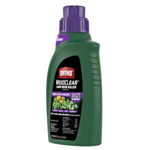 Ortho WeedClear Lawn Weed Killer Concentrate2, Kills Dollarweed, Dandelion, and Clover, 32 fl. oz.