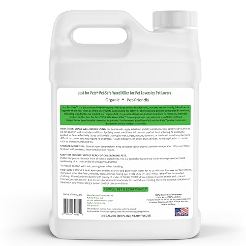 Just For Pets Weed Killer Spray (2.5 Gallon) NO Glyphosate