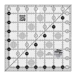 creative grids quilt ruler 7-1/2in square - cgr7