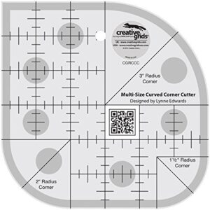 creative grids curved corner cutter quilt ruler - cgrccc