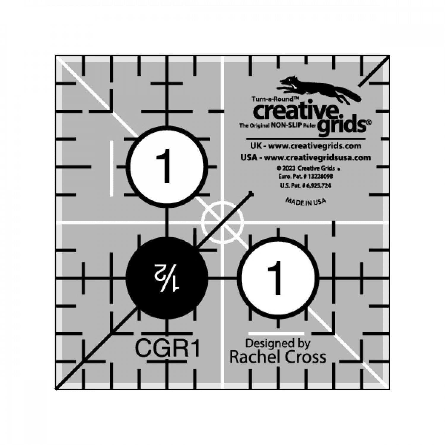 Creative Grids Quilt Ruler 1-1/2in x 1-1/2in Square