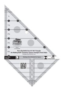 creative grids multi size triangle 45 and 90 degrees quilt ruler - cgrms4590