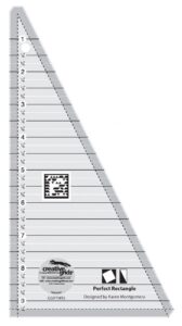 creative grids 9.5" 'perfect rectangle' triangle quilting ruler template cgrtmt3