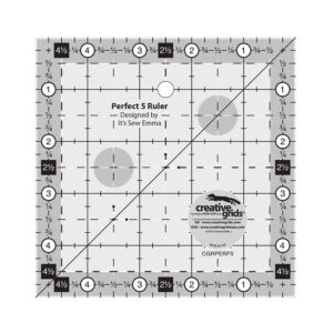 creative grids perfect 5 ruler - cgrperf5