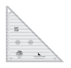 creative grids 45 degree half-square triangle 8-1/2in quilt ruler - cgrt45