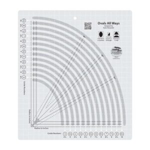 creative grids ovals all ways quilt ruler - cgrkaoval