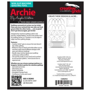 Creative Grids Machine Quilting Tool - Archie - CGRQTA3